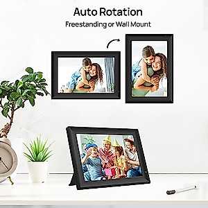 32GB FRAMEO 10.1 Inch Smart WiFi Digital Photo Frame 1280x800 HD IPS LCD Touch Screen, Auto-Rotate, Motion Sensor, Built in 32GB Memory, Share Moments Instantly via Frameo App from Anywhere