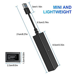 JZW-Shop PS VR Mini Camera Adapter for Playing PS VR on PS5, PS4 PSVR to PS5 Converter Cable Adapter
