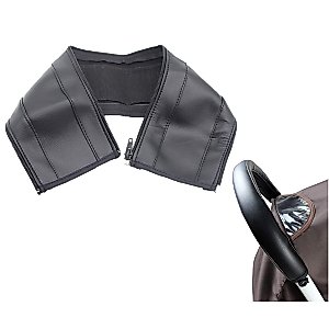 CHILDHOOD Baby Stroller Armrest Handle Sleeve Cover Universal Handle Cover Artificial Leather Black