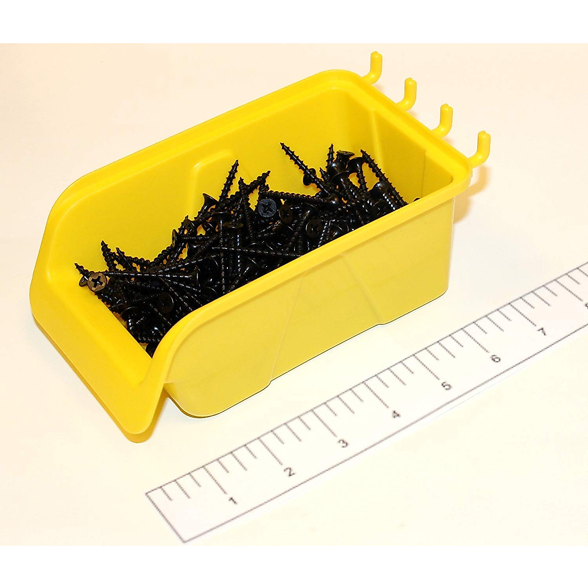 WallPeg - Made in USA - Pegboard Organizer System, Peg board (PK-2-3-15) Kit with Pegboard Bins, Hooks, Peg Board, Pegboard Wall Storage System (3 Tracks- 15 Bins)