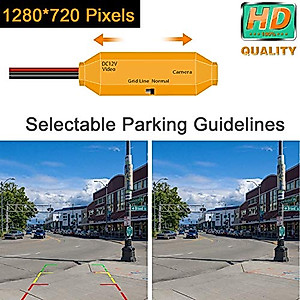 HD 1280x720p Golden Camera for Honda Odyssey Accord Crosstour CR-V CRV Fit Jazz HRV CRZ CRX,3nd Generation Golden Camera Rear View Reversing Backup Camera Night Vision Waterproof License Plate