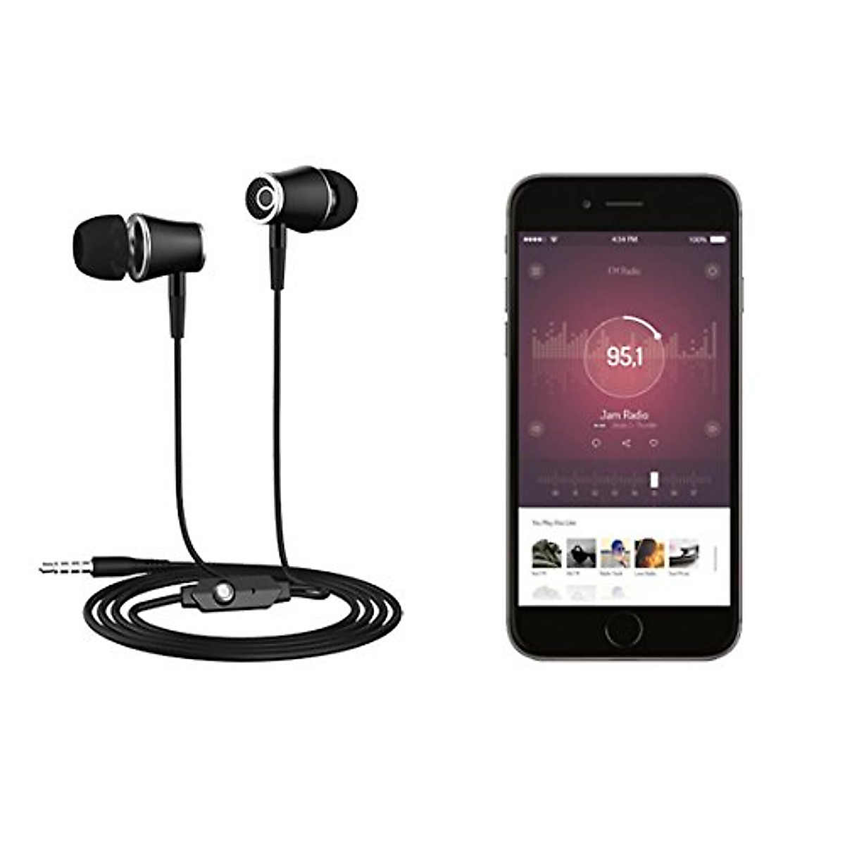 Earphone Compatible with Amazon Fire HD 10, HD 8 Earbuds Compatible with Sony Xperia XA1 Ultra Mic in-Ear Stereo Headset