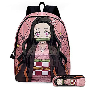 YUESUO Anime Backpack Shcool Student Bookbag Laptop Bags (23)
