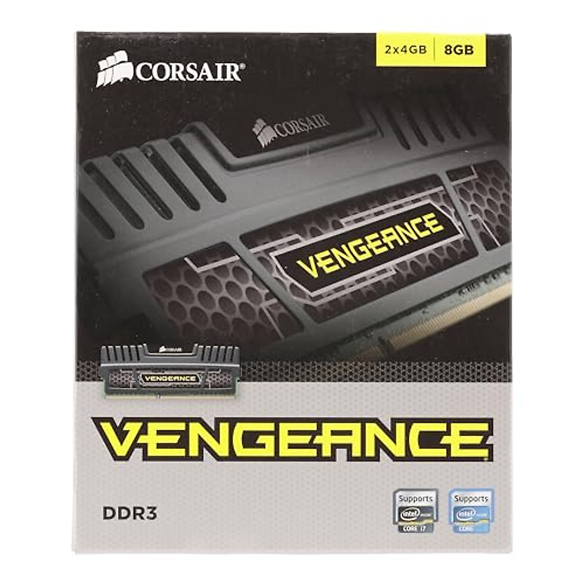 Corsair Vengeance 8 GB (2 x 4 GB) DDR3 1600 MHz PC3 12800 240-Pin DDR3 Dual Channel Memory Kit 1.5V (CMZ8GX3M2A1600C9)