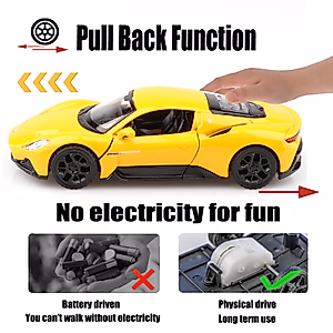 TOKAXI 1/36 Scale Maserati MC20 Diecast Model Car,Pull Back Vehicles Toy Cars,Cars Gifts for Boys Girls