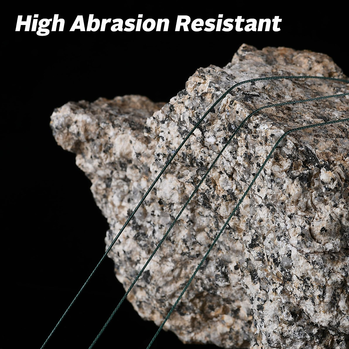 Goture X8 Braided Fishing Line - Ultra Thin Strong Sensitive Smooth and Zero Stretch Fishing Line, Super Abrasion Resistant Tournament Braided Lines - Blue, Black, Dark Green, Army Green- 20-80LB