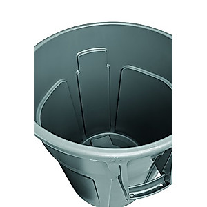 Rubbermaid Commercial FG264360GRAY BRUTE Heavy-Duty Round Waste/Utility Container, 44-gallon, Gray