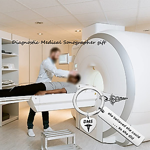 FOTAP Diagnostic Medical Sonographer gift Sonographer Doctor Keychain DMS Graduation Gift Radiologist Tech gift (DMS key)