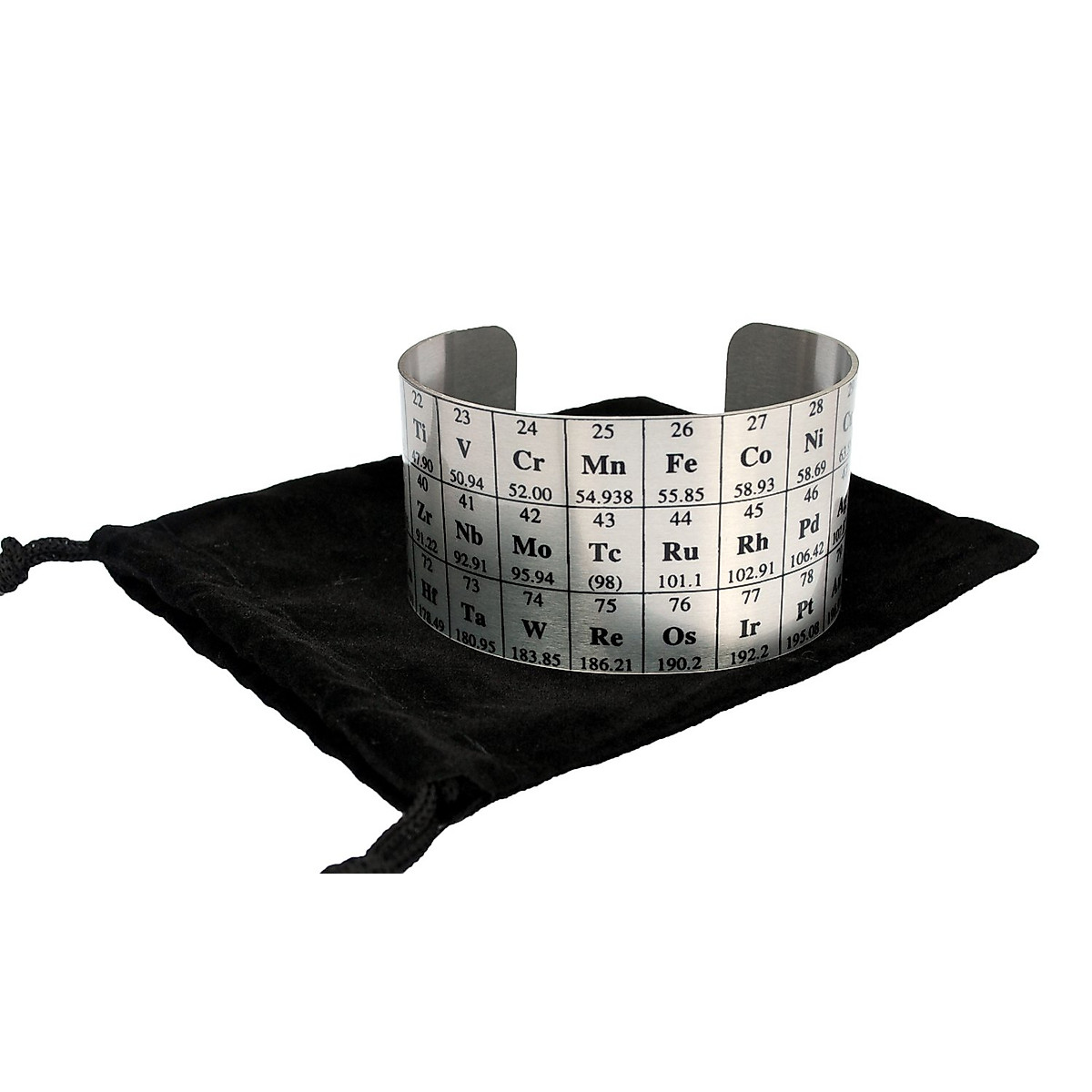 Neurons Not Included Periodic Table of Elements Cuff - Aluminum Wide Bracelet