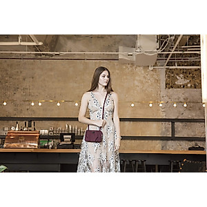 Travelon Double Zip Crossbody Clutch, Black, One Size, 8.5 x 5.5 x 1.5