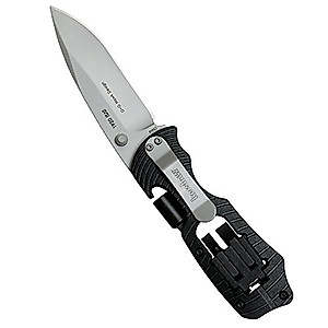 Kershaw Select Fire Multi-Function Pocket Knife, 4-piece Bit Set and Driver, 3.4" 8Cr13MoV Steel Blade, Manual Washer Folding EDC,Black