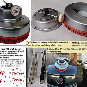 Tip Top Temp Attachable Grill Temperature Regulator (TTT-03 Kettle)
