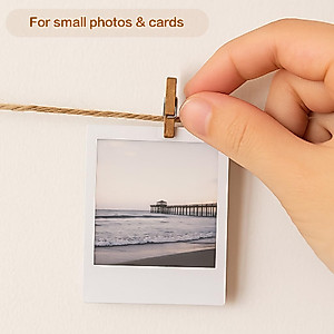 LWR CRAFTS Wooden Mini Clothespins 100 Per Pack 1" 2.5cm (Jacobean)