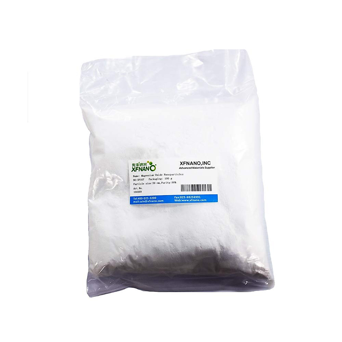 Research Grade Ultrafine 20nm Nano Magnesium Oxide Powder MgO Nanoparticles Nanopowder with 98% Purity