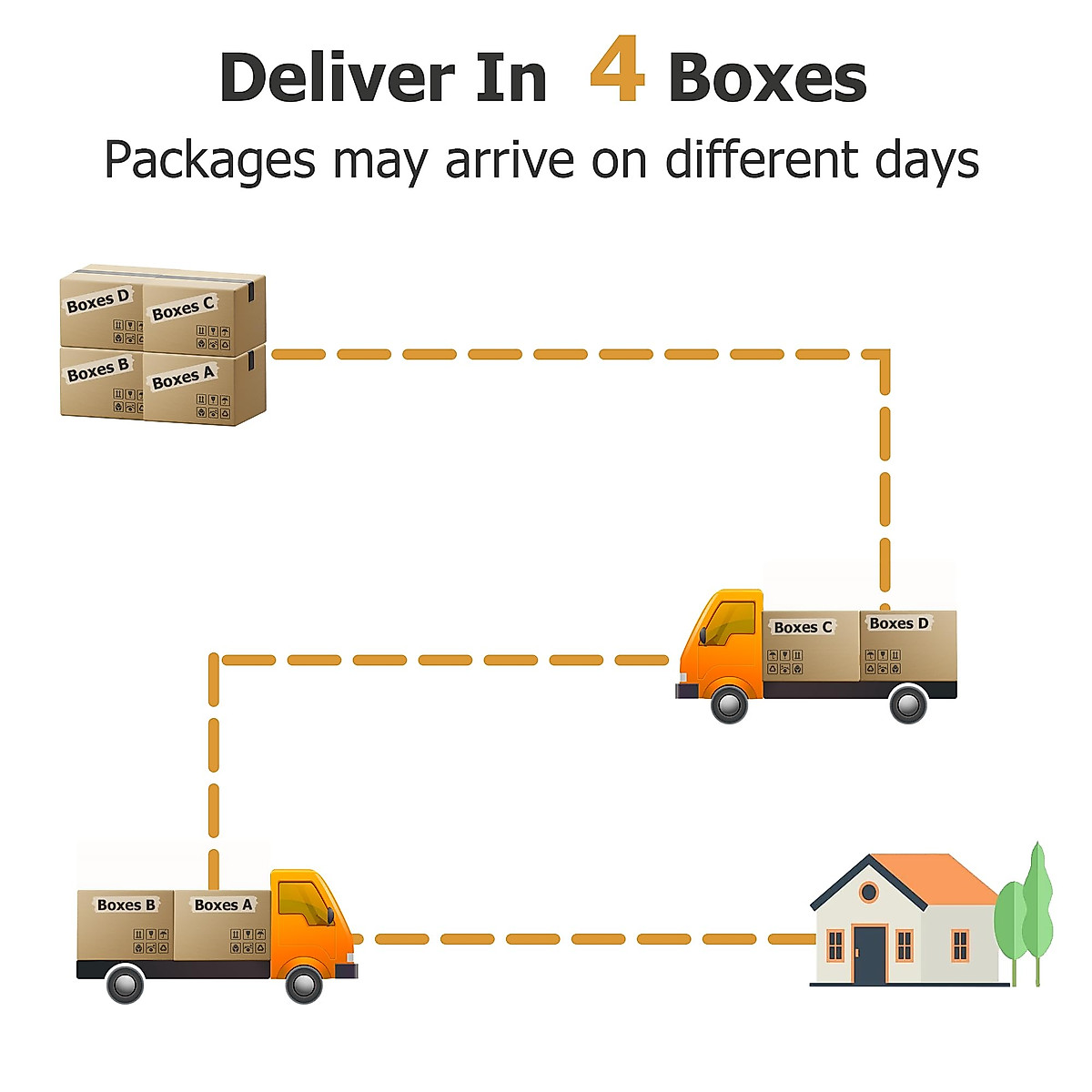 HOOOWOOO Patio Furniture Set,8 Piece Outdoor Furniture with Fire Pit Table,Wicker Patio Conversation Couch Chairs Ottoman Set,Denim Blue