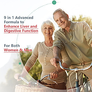 KoNefancy TUDCA Liver Supplements 1000 mg-Bile Salts for Liver Cleanse Detox-Milk Thistle Herbal Blend with Fulvic and Humic Acid for Liver,Digestive Health,60 Vegan Capsules