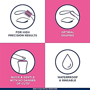 Hair Removal Electric Trimmer – Veet Expert Sensitive Precision Beauty Styler for Underarms, Eyebrows and Bikini Hair Removal with 8 Accessories and Beauty Bag, 1 Count