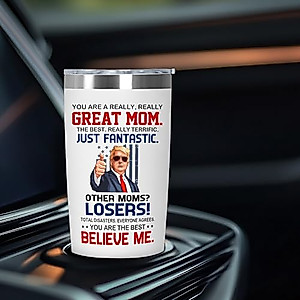 Palorix Mothers Day Gifts for Mom from Daughter Son - 20 Oz Stainless Steel Insulated Coffee Tumbler With Lid - Mother's Day Birthday Gifts For Women, Presents For Mom Stepmom