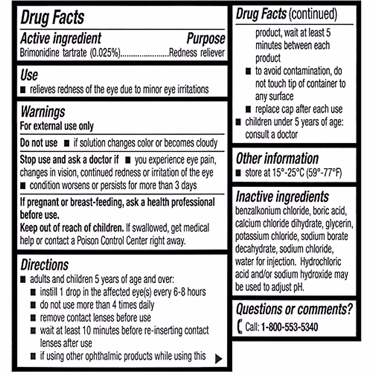 Lumify Redness Reliever Eye Drops, 0.08 fl oz (Pack of 2)