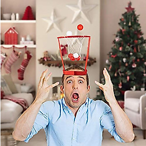 90shine Christmas Gag Gifts Headband Hoop Ball Game White Elephant Exchange Party Xmas Holiday Fun Carnival Activities