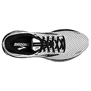 Brooks Women's Adrenaline GTS 22 Supportive Running Shoe - White/Grey/Black - 7.5 Medium