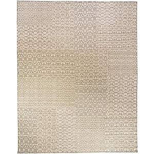 8' x 10' Modern Patchwork-Like MM Gray Hand Knotted Wool Rug - N10974 Doris Leslie Blau