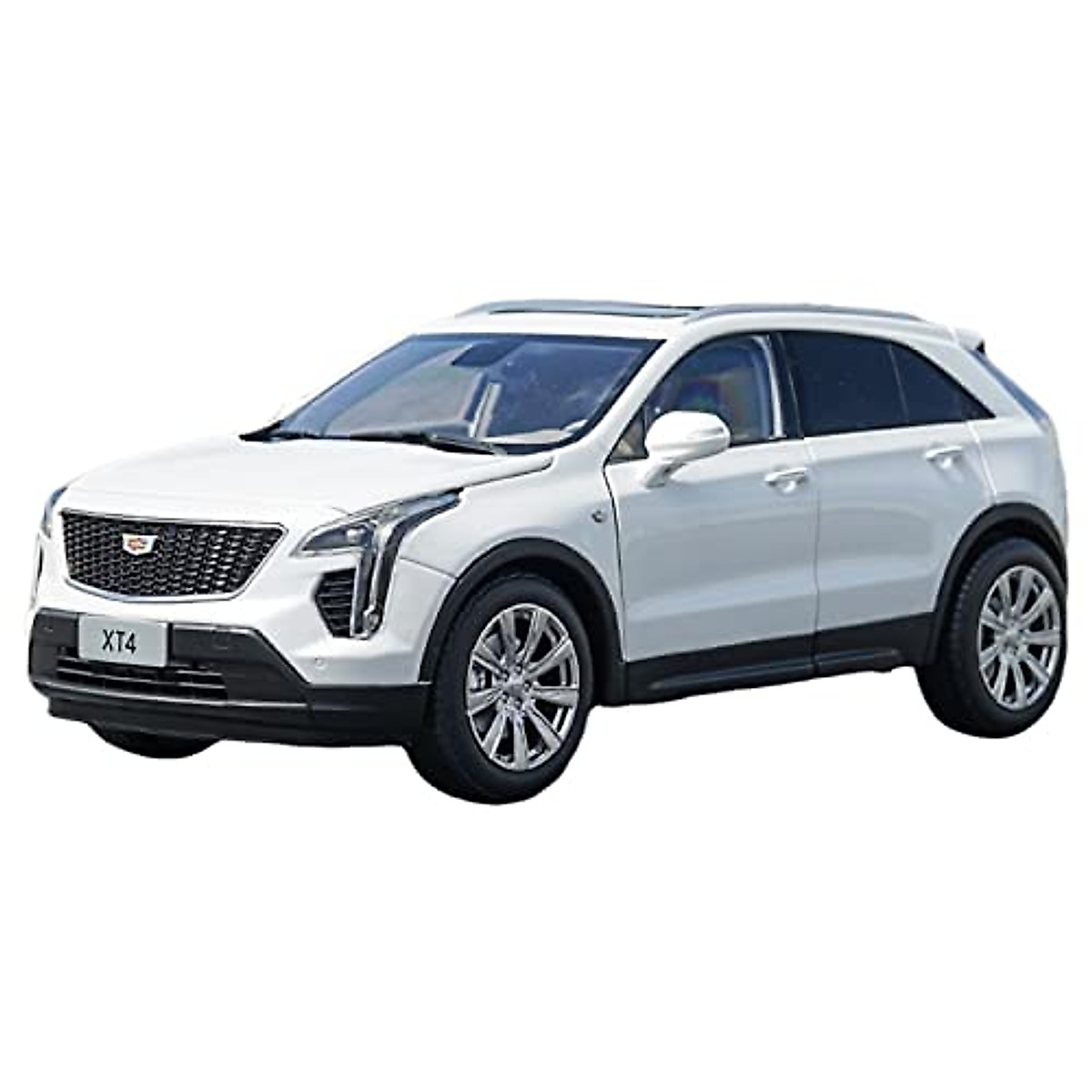 Models Vehicle Replica Car 1 18 Fit for Cadillac XT4 SUV Simulation Model Car Metal Diecast Minicar Scale Model Collectibles Souvenir Collectible Gift 2023 2024 (Color : White)