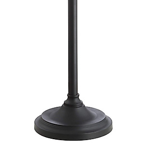 JONATHAN Y JYL1016A January 60" Glass/Metal LED Floor Lamp, Traditional, Elegant, Office, Living Room, Family Room, Dining Room, Bedroom, Hallway, Foyer, Mercury Glass/Oil Rubbed Bronze