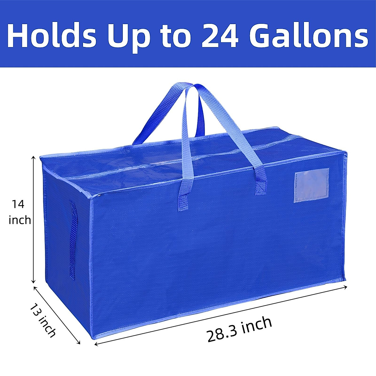 Eorbow 8 Pack Moving Bag, 91L Heavy Duty Extra Large Storage Tote, Foldable Packing Bags with Zipper and Carrying Handles, College Dorm Essentials Tool Bag for Space Saving, Traveling, Camping