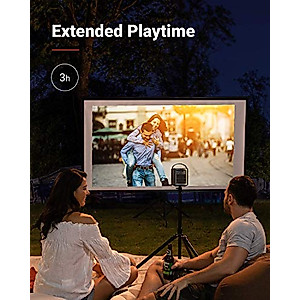 Nebula by Anker Mars II Pro 500 ANSI Lumen Portable Projector, Black, 720p Image, Video Projector, 30 to 150 Inch Image TV Projector, Movie Projector (Renewed)