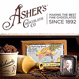 Asher's Chocolates, Chocolate Covered Pretzels Gift Basket, Holiday Assortment of Candy, Small Batches of Kosher Chocolate, Family Owned Since 1892 (8 oz, Milk & Dark)