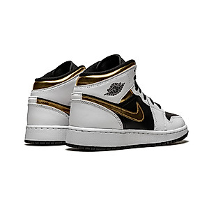 Jordan Air 1 Mid (Big Kid) White/Multicolor/Black 5 Big Kid M