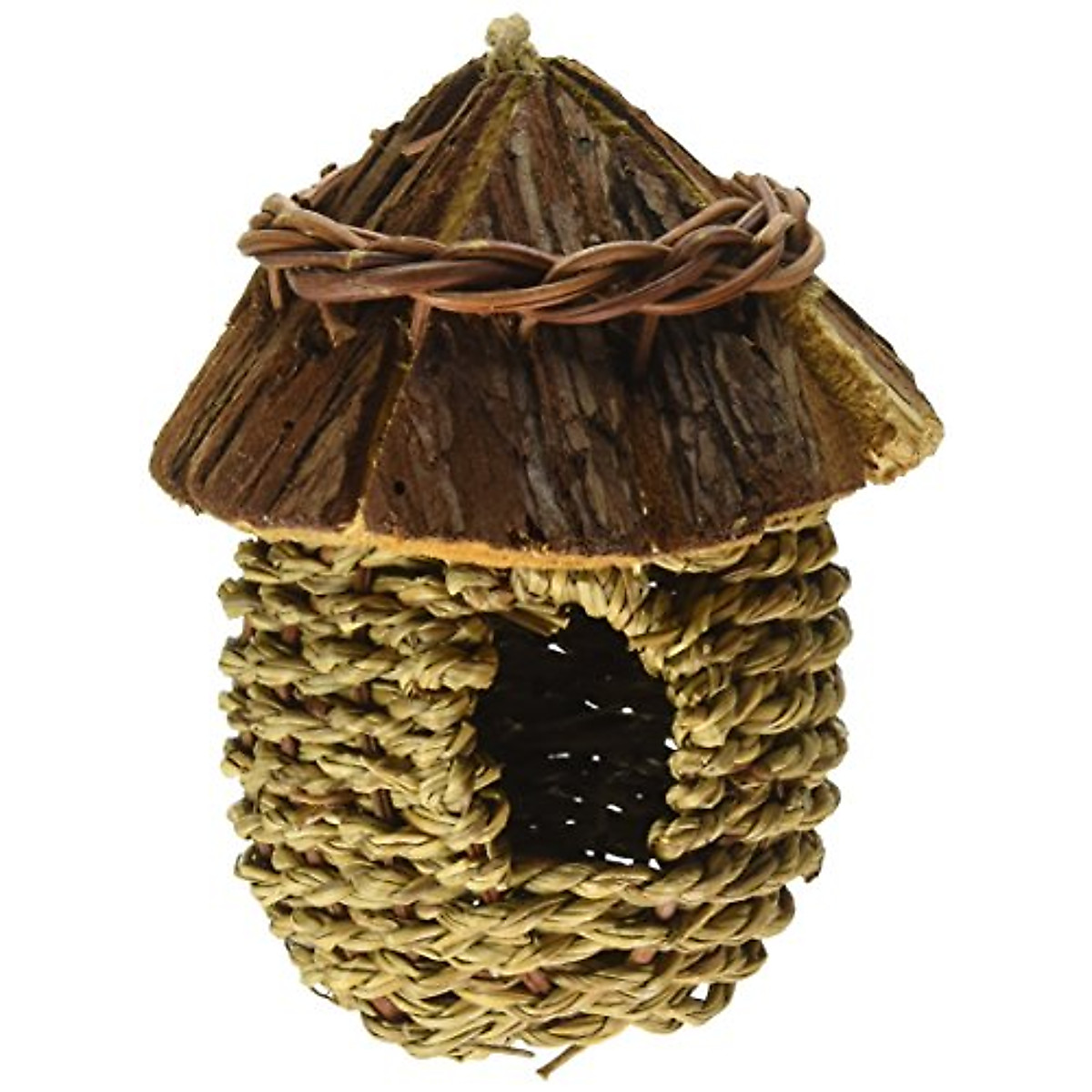 Prevue Pet Products BPV1171 Wood Roof Small Bird Nest