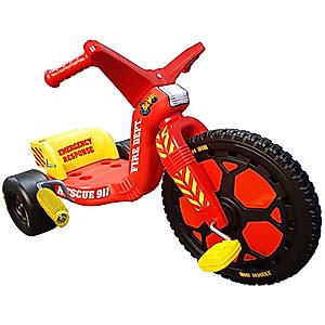 TheOriginalBigWheel.com Spin-Out Racer Fire & Rescue 16 Ride On Limited Edition Tricycle 911, Red