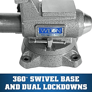 Wilton Mechanics Pro Bench Vise, 4-1/2" Jaw Width, 4" Jaw Opening, 3-1/2" Throat (Model 845M)