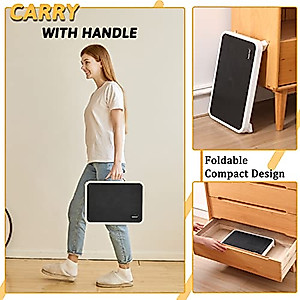 3 Levels Adjustable Folding Step Stool, Safer Metal Step Stools for Adults/Kids/Seniors, Heavy Duty RV Step Stool, Small Kitchen Stepping Stool Portable, Multi-Use Foldable Stool Office - Double Elite