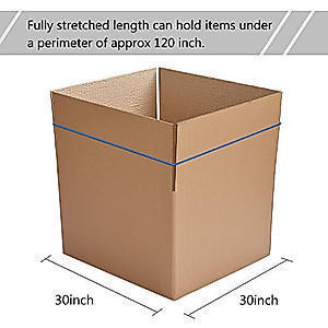 Coopay 12 Inches Large Heavy Duty Rubber Bands Trash Can Bands for Office Supply, File Folders, Cat Litter Box, 30 Pack (Blue)