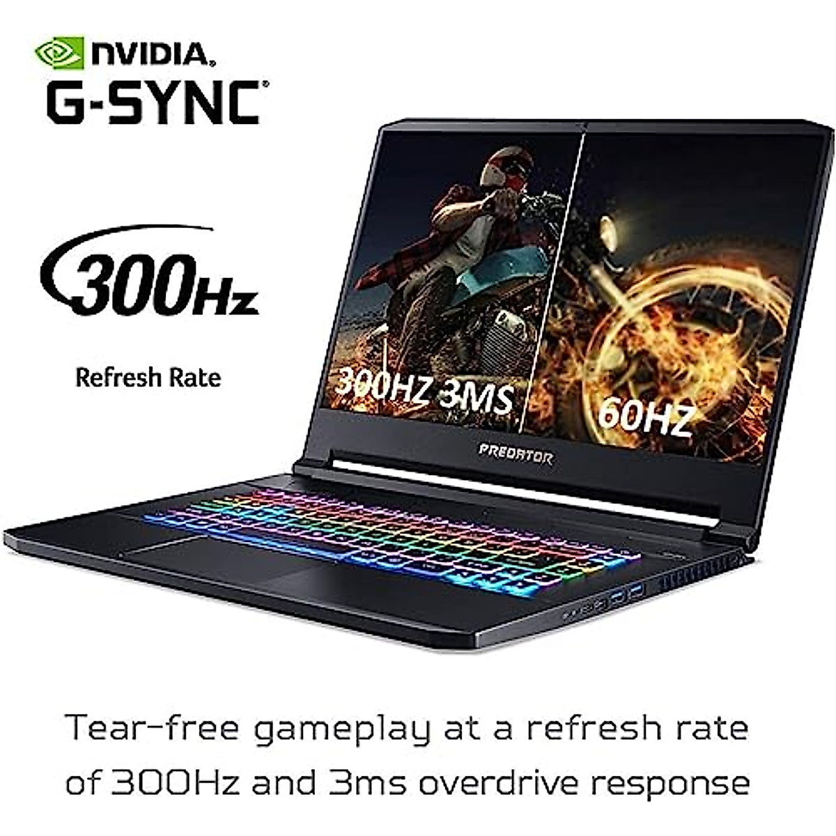 acer Predator Triton 500 PT515 15.6" FHD IPS 300Hz Gaming Laptop, 10th ...