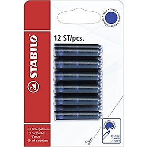 Ink cartridges - STABILO Refill - Blister of 12 - Blue