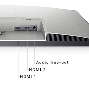 Dell S2421H 24-Inch 1080p Full HD 1920 x 1080 Resolution 75Hz Monitor, Built-in Dual Speakers, 4ms Response Time, Dual HDMI Ports, AMD FreeSync Technology, IPS, Silver