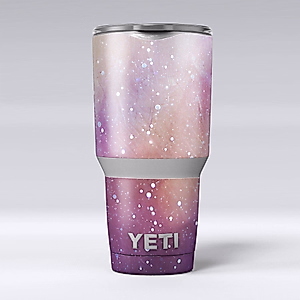 Design Skinz The Grungy Purple and Orange Scratched Surface - Skin Decal Vinyl Wrap Kit Compatible with The Yeti Rambler Cooler Tumbler Cups