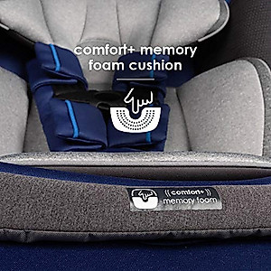 Diono Radian 3QX 4-in-1 Rear & Forward Facing Convertible Car Seat, Safe+ Engineering 3 Stage Infant Protection, 10 Years 1 Car Seat, Ultimate Protection, Slim Fit 3 Across, Black Jet