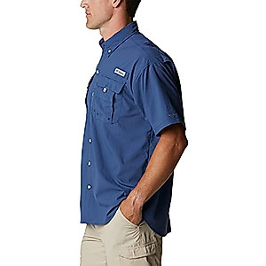 Columbia Men's Standard Bahama Ii Short Sleeve Shirt, Night Tide, Large