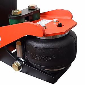 Shocker 40K Gooseneck Surge Air Hitch with King Pin, 4" Square Straight Pin