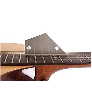 Guitar Luthier Tool Stainless Steel Fret Rocker Leveling Tool for Guitars Electric Bass Guitar Ruler, 4.13x1.96inch