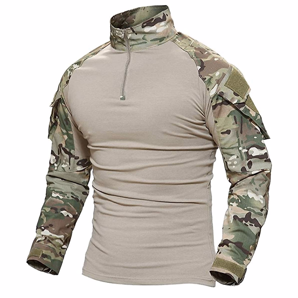 HARGLESMAN Mens Combat Suits Military Uniforms Army BDU Tactical Sets Shirts and Pants Comfortable Soft Breathable Quick Dry Snug Fitting Work Training Airsoft Paintball Apparel Gear Camo OCP S