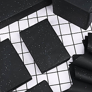 Bolsome 120 Sheets 20 * 14 Inches Black Glitter Tissue Paper for Gift Wrapping, Sparkle Tissue Paper for Gift Bags for Birthday Wedding Christmas DIY Crafts