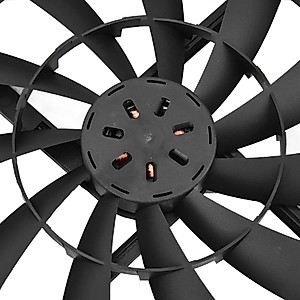 Ejoyous Solar Panel Fan Kit, 100W Waterproof Solar Powered Ventilation Fan Portable Round Exhaust Fan for Greenhouse, Pet Houses, Shed, Chicken Coops, Doghouse