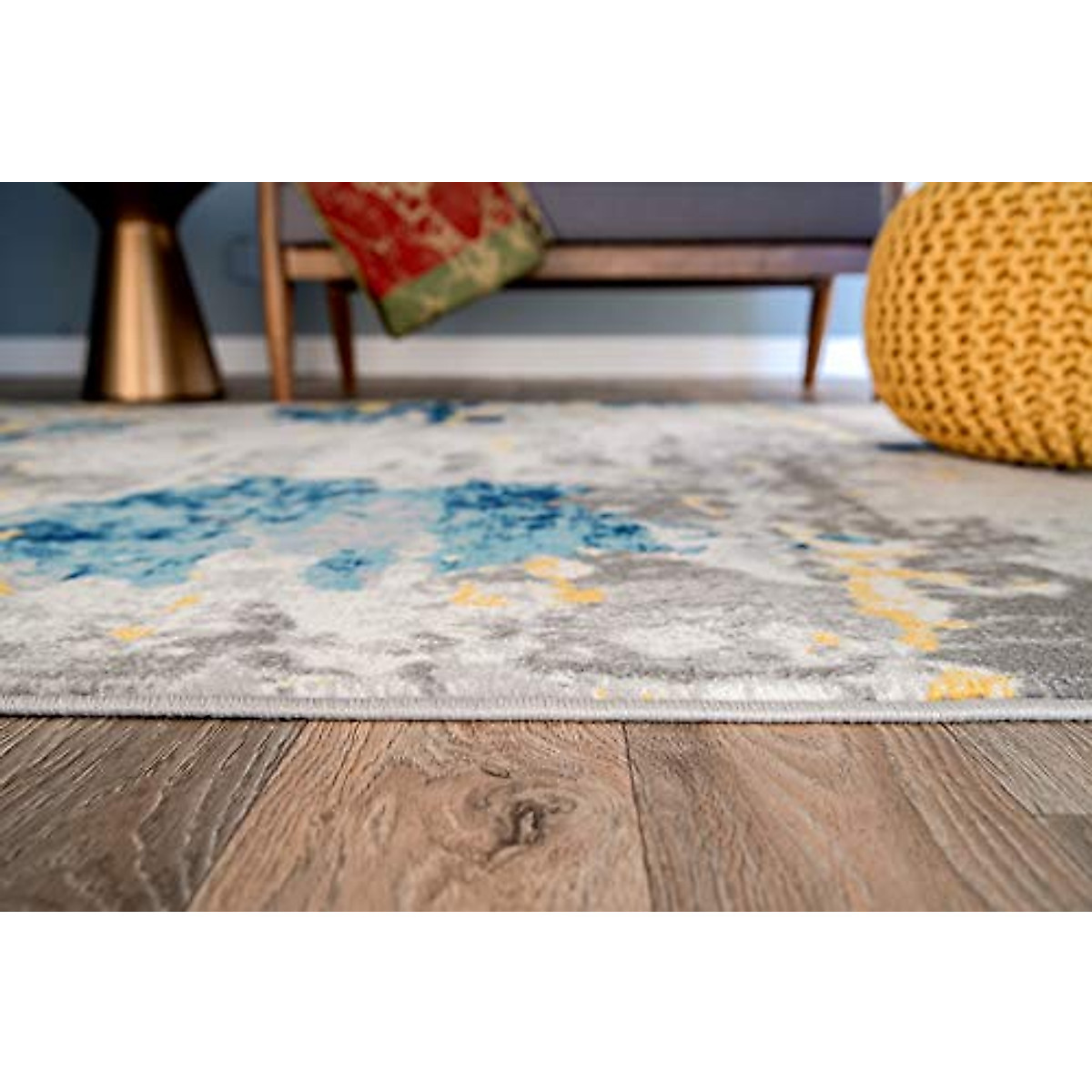 Rugshop Sky Collection Transitional Abstract Area Rug 7'10" x 10' Cream