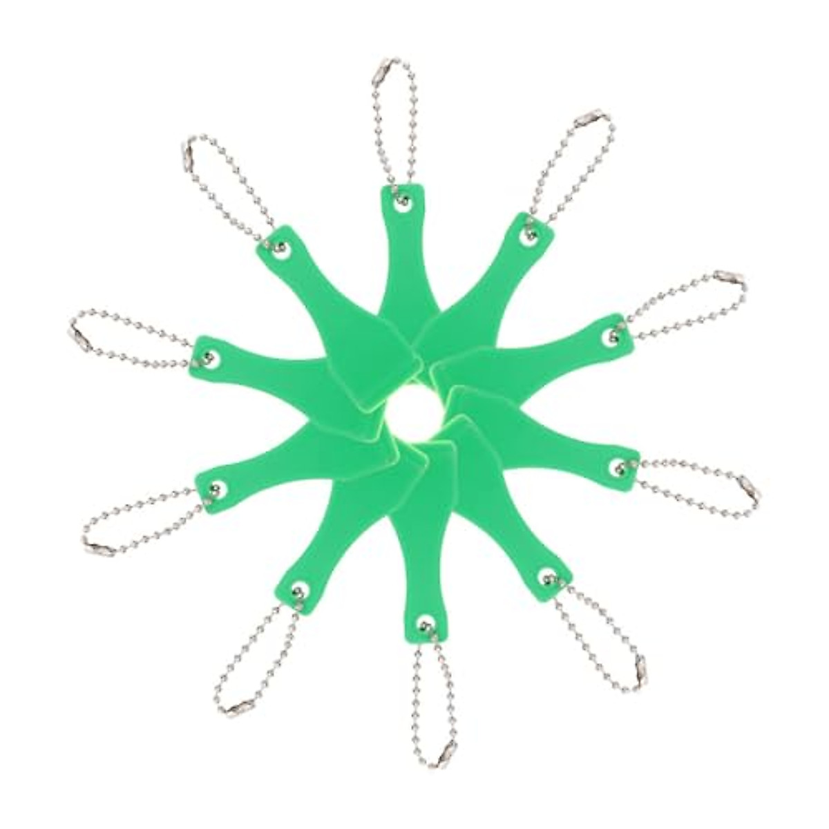 ifundom 20 Pcs Multi-use Plastic Scraper Tool Efficient Lotto Ticket Scratcher Portable Label and Film Remover Plastic Scraper Hanging Keychain